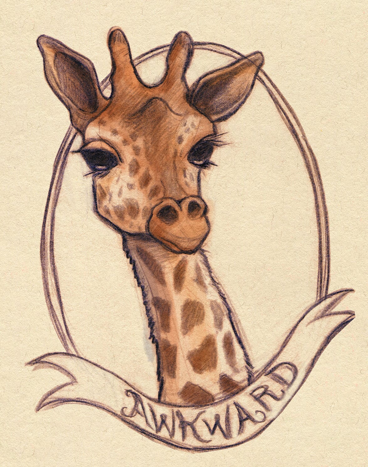 Awkward Giraffe Face