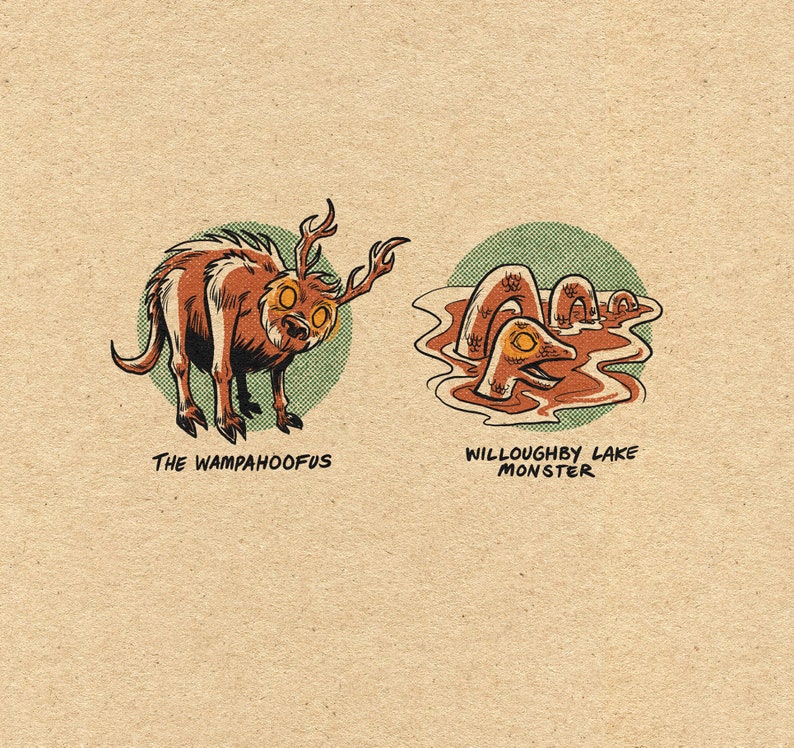 Famous Cryptids of Vermont 8 X 10 Print - Etsy