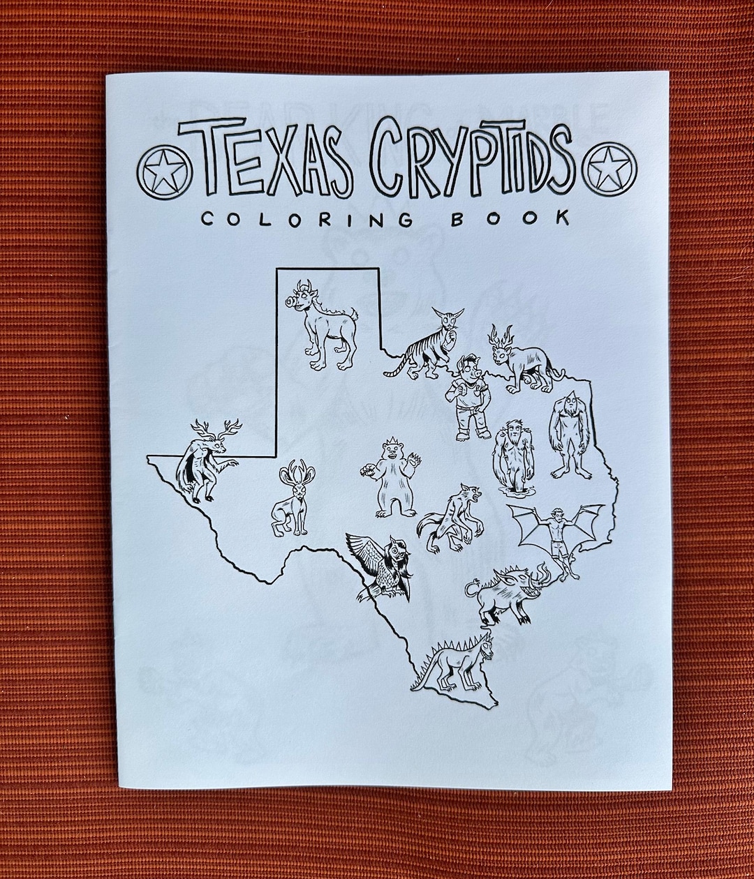 Cryptids of Texas Coloring Book - Etsy