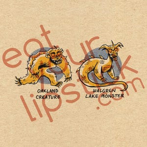 Famous Cryptids of Nebraska 11 X 14 Print - Etsy