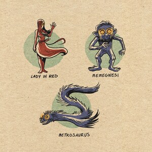 Famous Cryptids of Ontario Print 5 X 7 - Etsy Finland