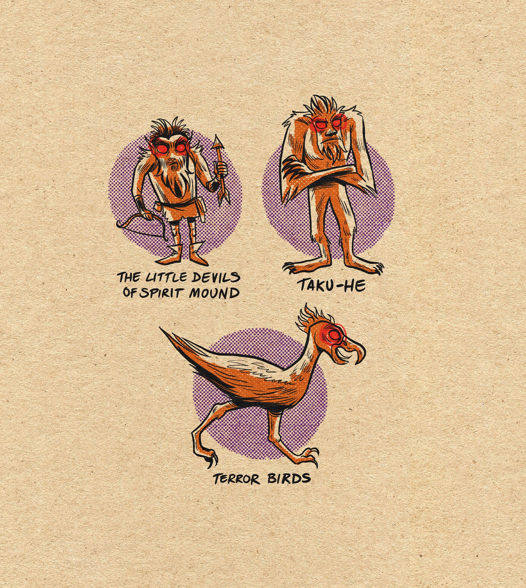 Famous Cryptids of South Dakota 5 X 7 Print - Etsy