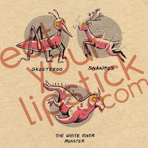 Famous Cryptids of Arkansas 5 X 7 Print - Etsy