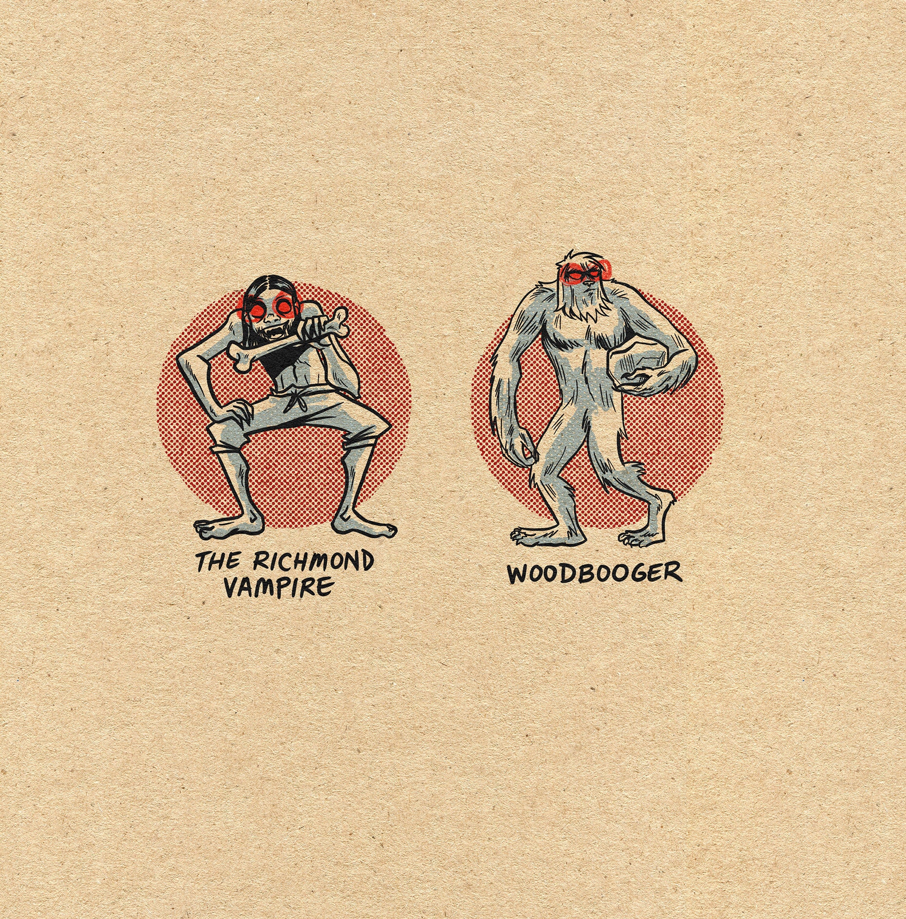 Famous Cryptids of Virginia Print - Etsy