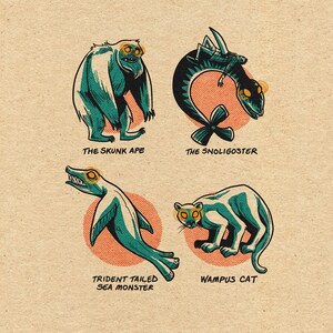 Famous Cryptids of Florida 11 X 14 Print - Etsy
