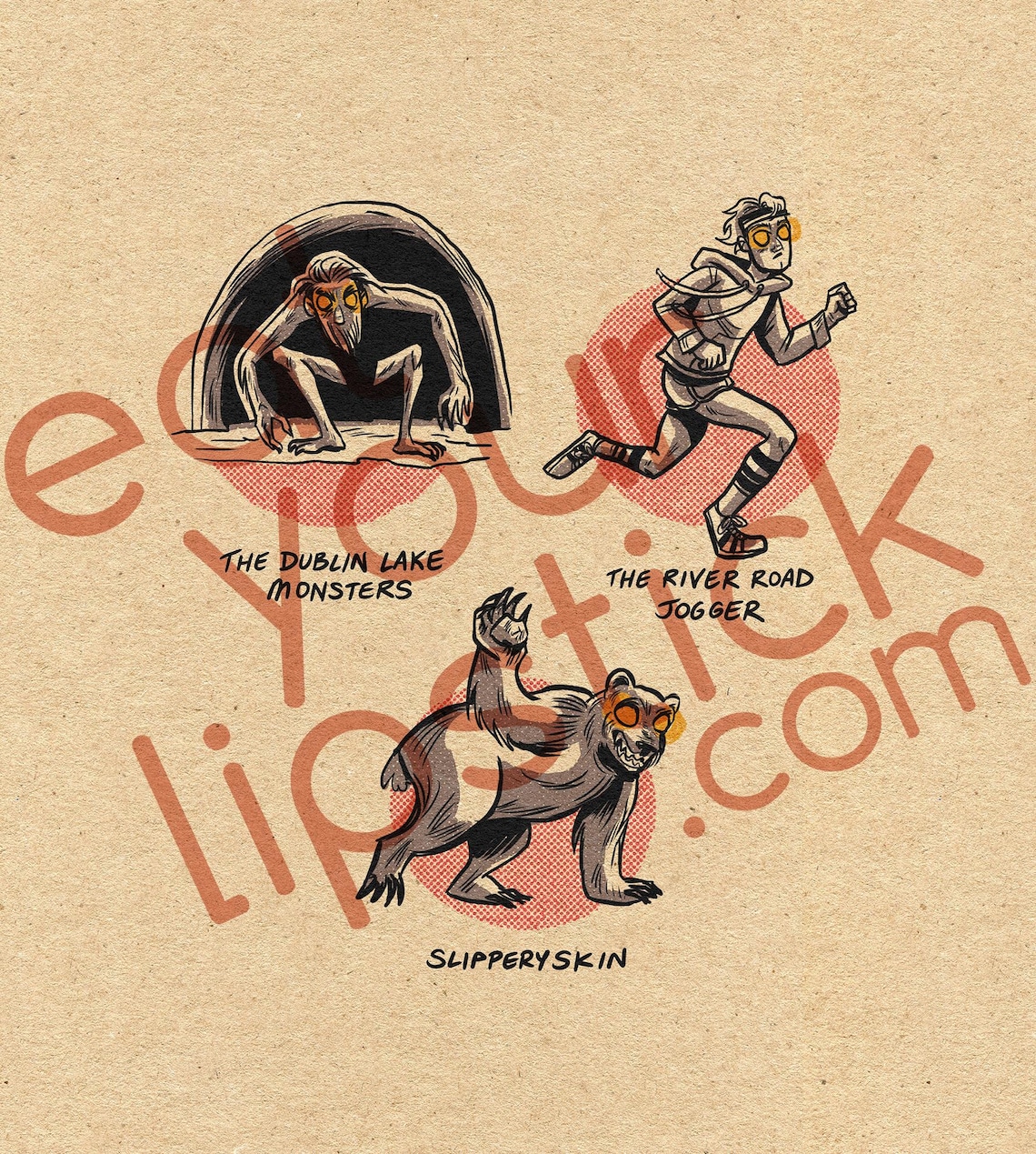 Famous Cryptids of New Hampshire Print - Etsy