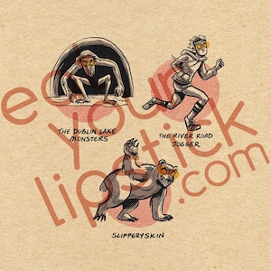 New Hampshire Cryptids Art Print: Mythological Creatures Illustration - Etsy