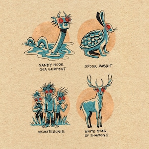 Famous Cryptids of New Jersey Print - Etsy