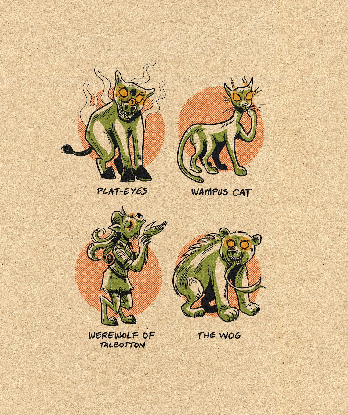 Famous Cryptids of Georgia Print - Etsy Canada