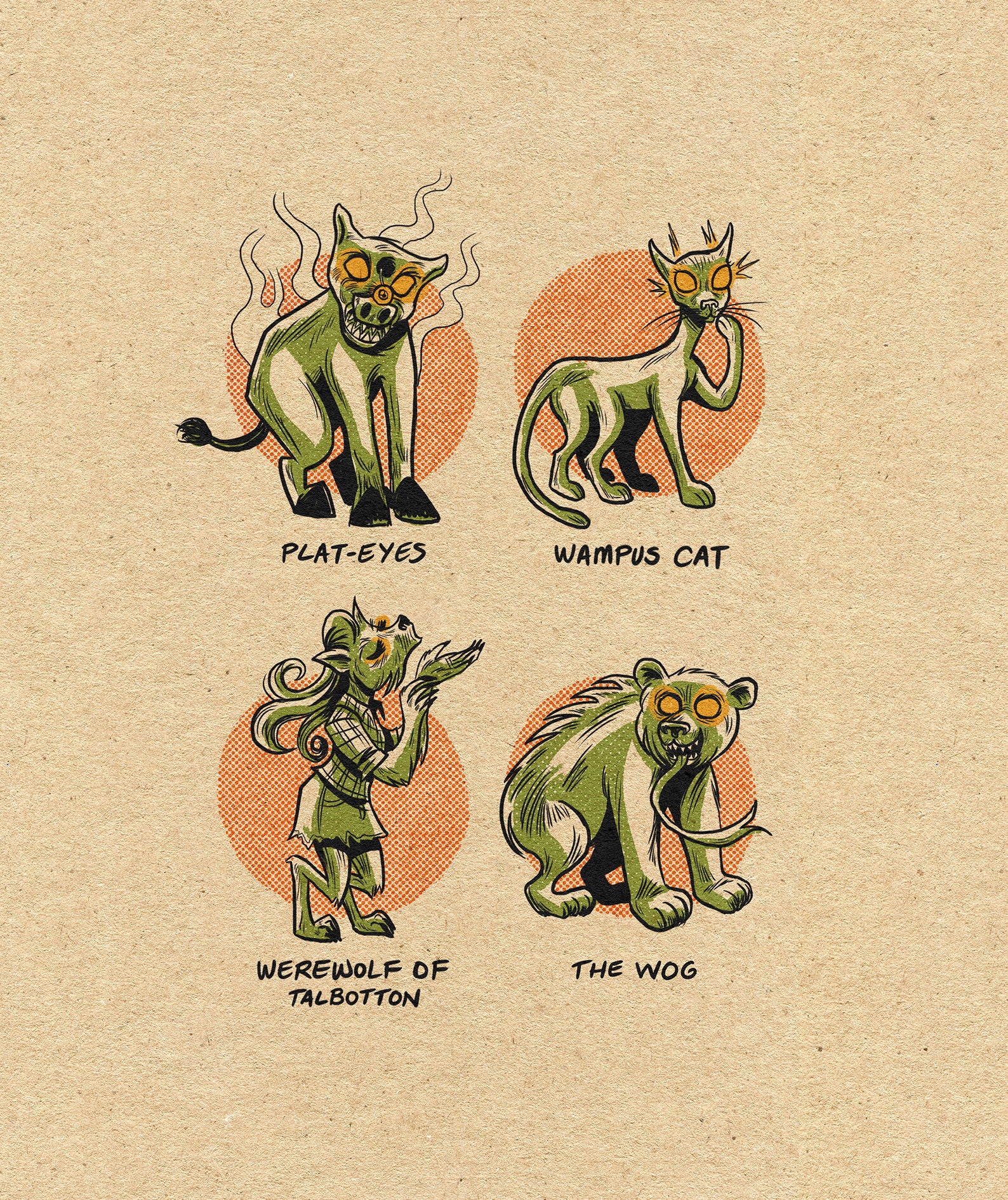 Famous Cryptids of Georgia Print - Etsy Canada