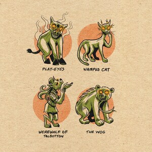 Famous Cryptids of Georgia Print - Etsy