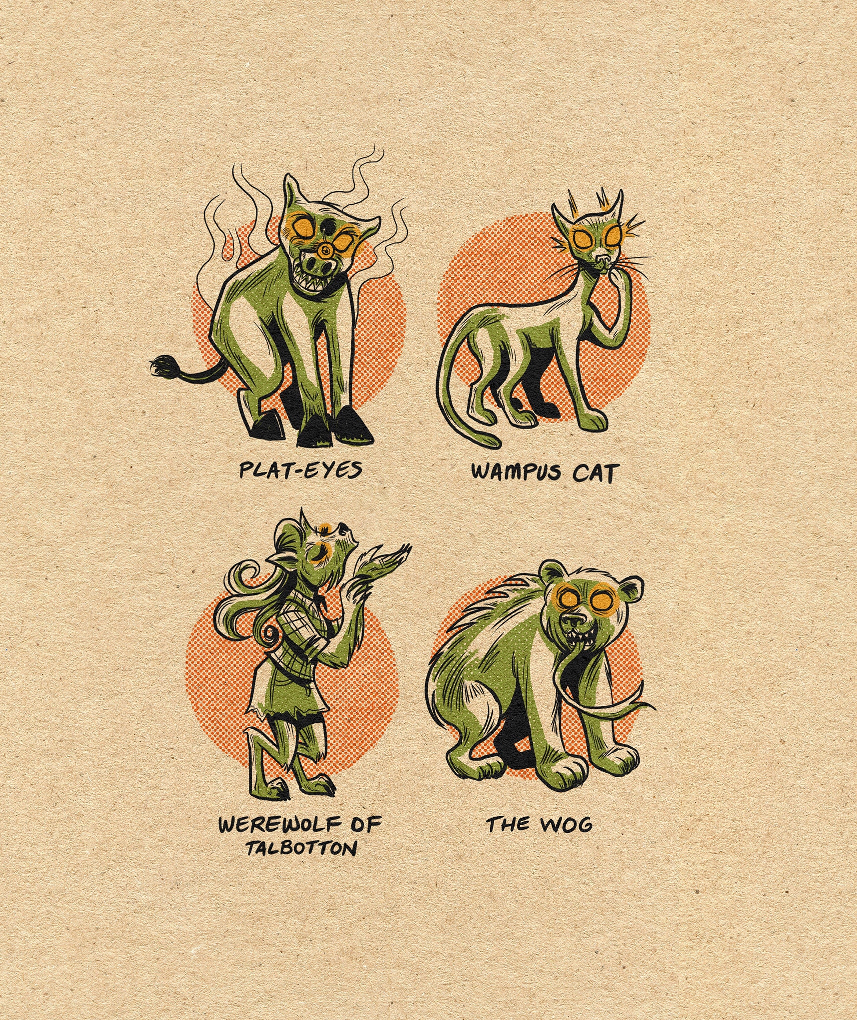 Famous Cryptids of Georgia Print - Etsy Canada