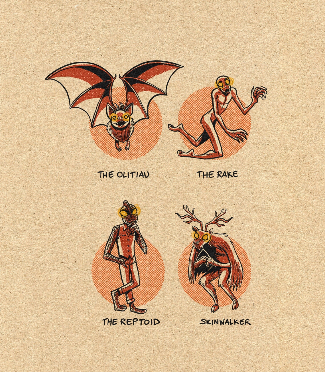 Famous Cryptids of Arizona Print - Etsy Famous Cryptids of Arizona Print - Etsy