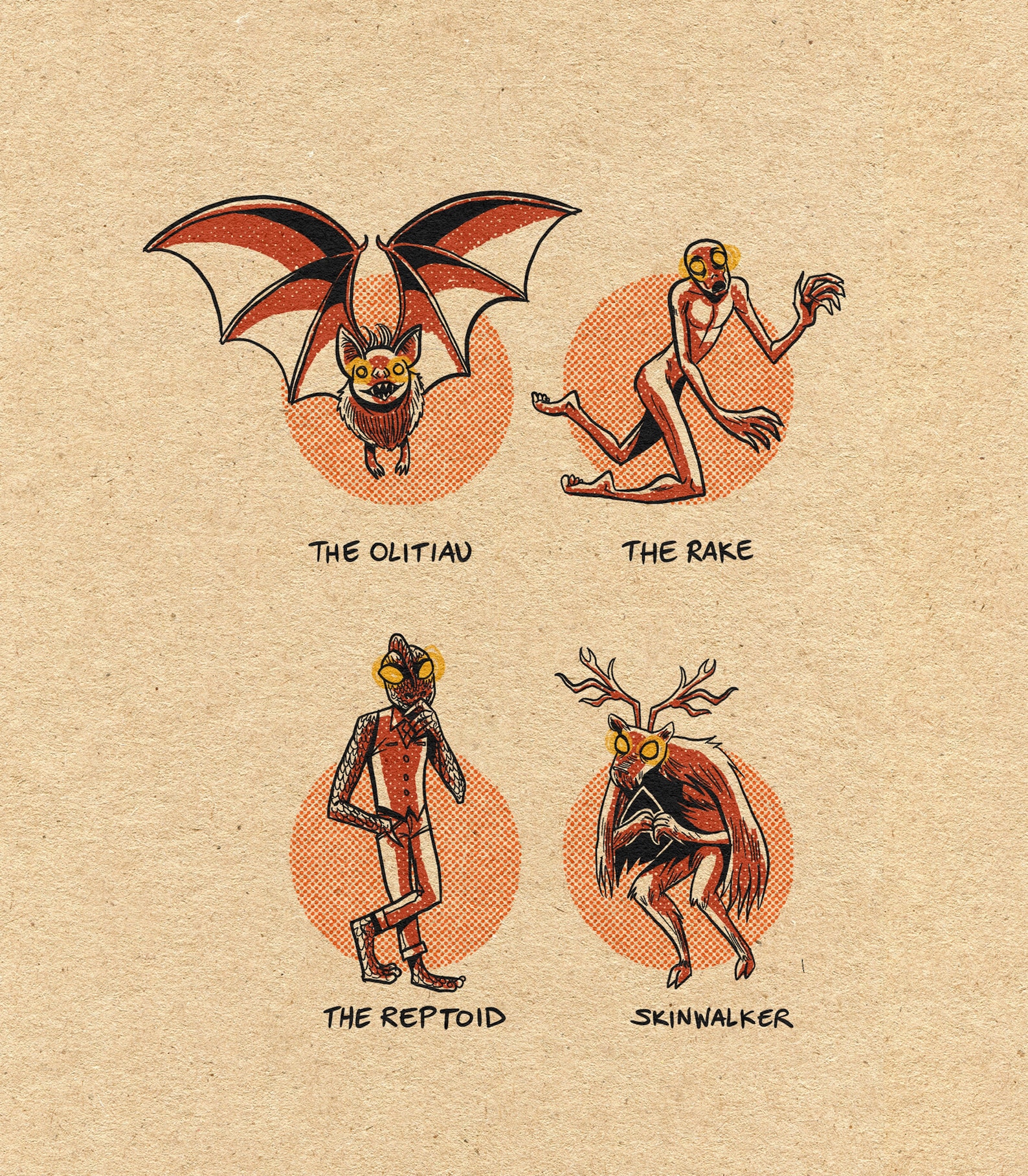 Famous Cryptids of Arizona Print - Etsy