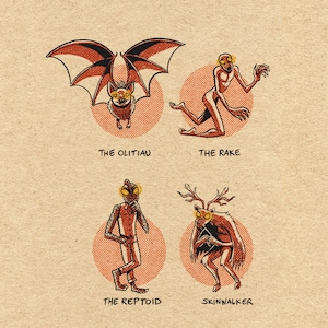 Famous Cryptids of Arizona Print - Etsy