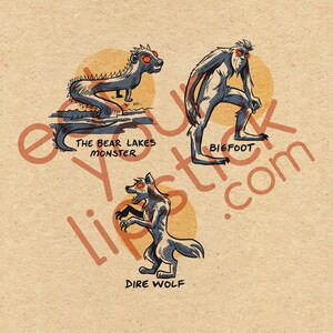 Famous Cryptids of Utah 11 X 14 Print - Etsy