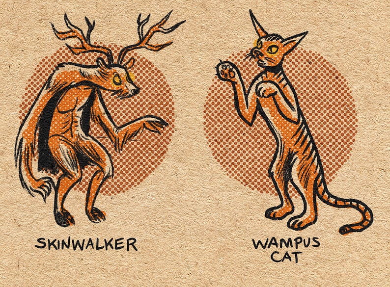 Famous Cryptids of Texas Print 11 X 14 - Etsy