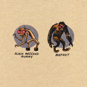 Famous Cryptids of North Dakota 11 X 14 Print - Etsy