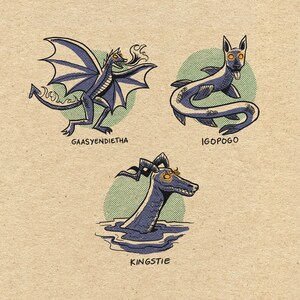 Famous Cryptids of Ontario Print 5 X 7 - Etsy