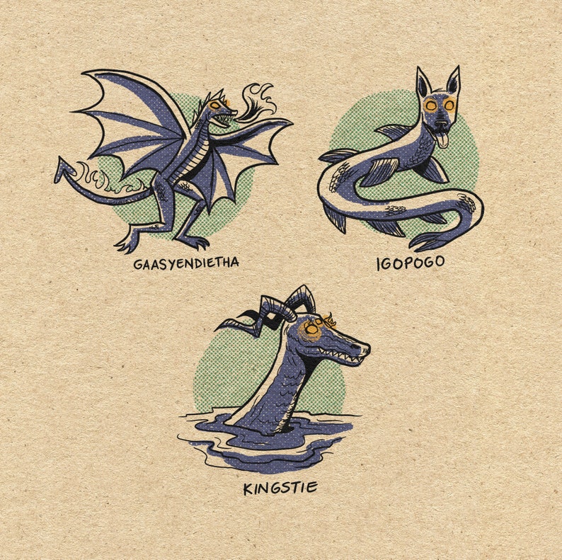 Famous Cryptids of Ontario 8 X 10 Print - Etsy