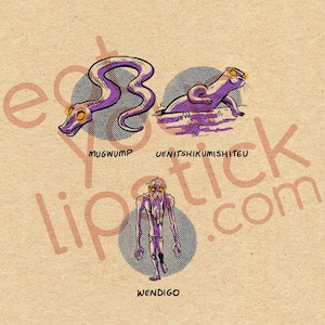 Famous Cryptids of Quebec Print - Etsy