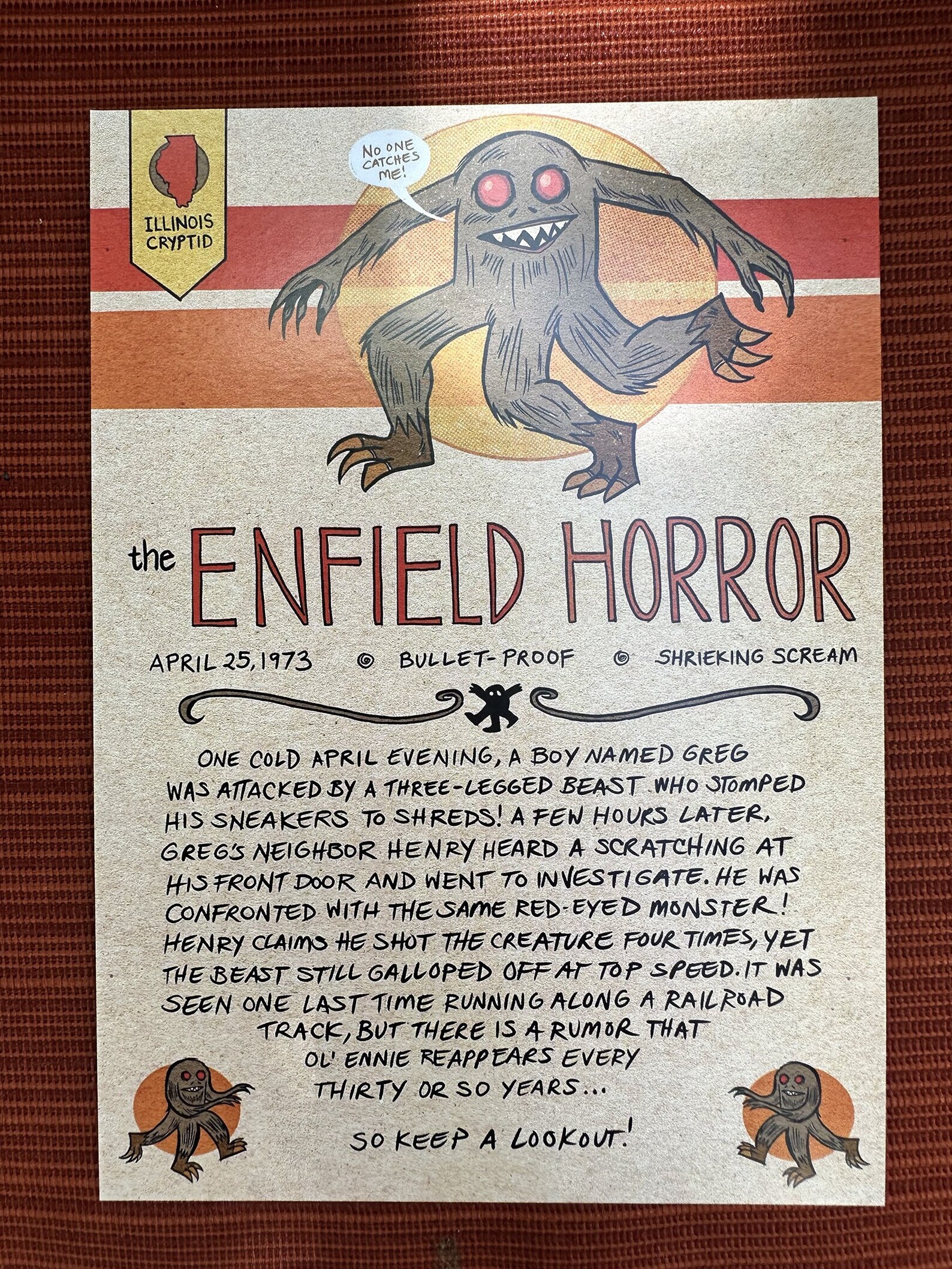 The Enfield Horror 5 X 7 Print - Etsy