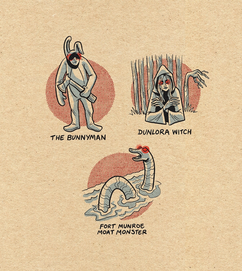 Famous Cryptids of Virginia 11 X 14 Print - Etsy