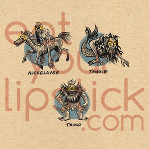 Famous Cryptids of Scotland - the Northern Isles 11" X 14" Print - Etsy UK