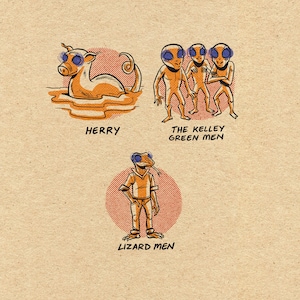 Famous Cryptids of Kentucky Print - Etsy