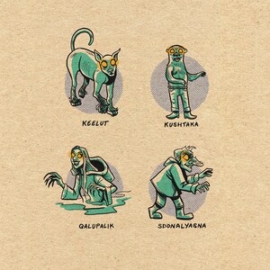 Famous Cryptids of Alaska Print - Etsy