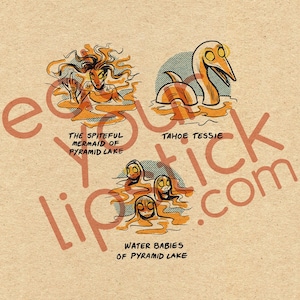 Famous Cryptids of Nevada Print - Etsy