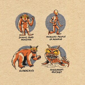 Famous Cryptids of Connecticut 11 X 14 Print - Etsy