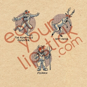 Famous Cryptids of Tennessee 5 X 7 Print - Etsy