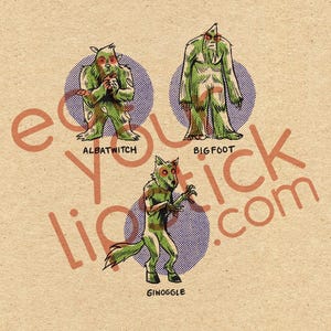 Famous Cryptids of Pennsylvania Print - Etsy