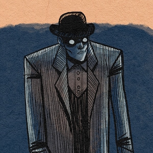 The Hat Man Art Print - Etsy