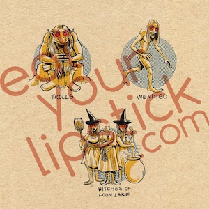 Famous Cryptids of Minnesota 11 X 14 Print - Etsy