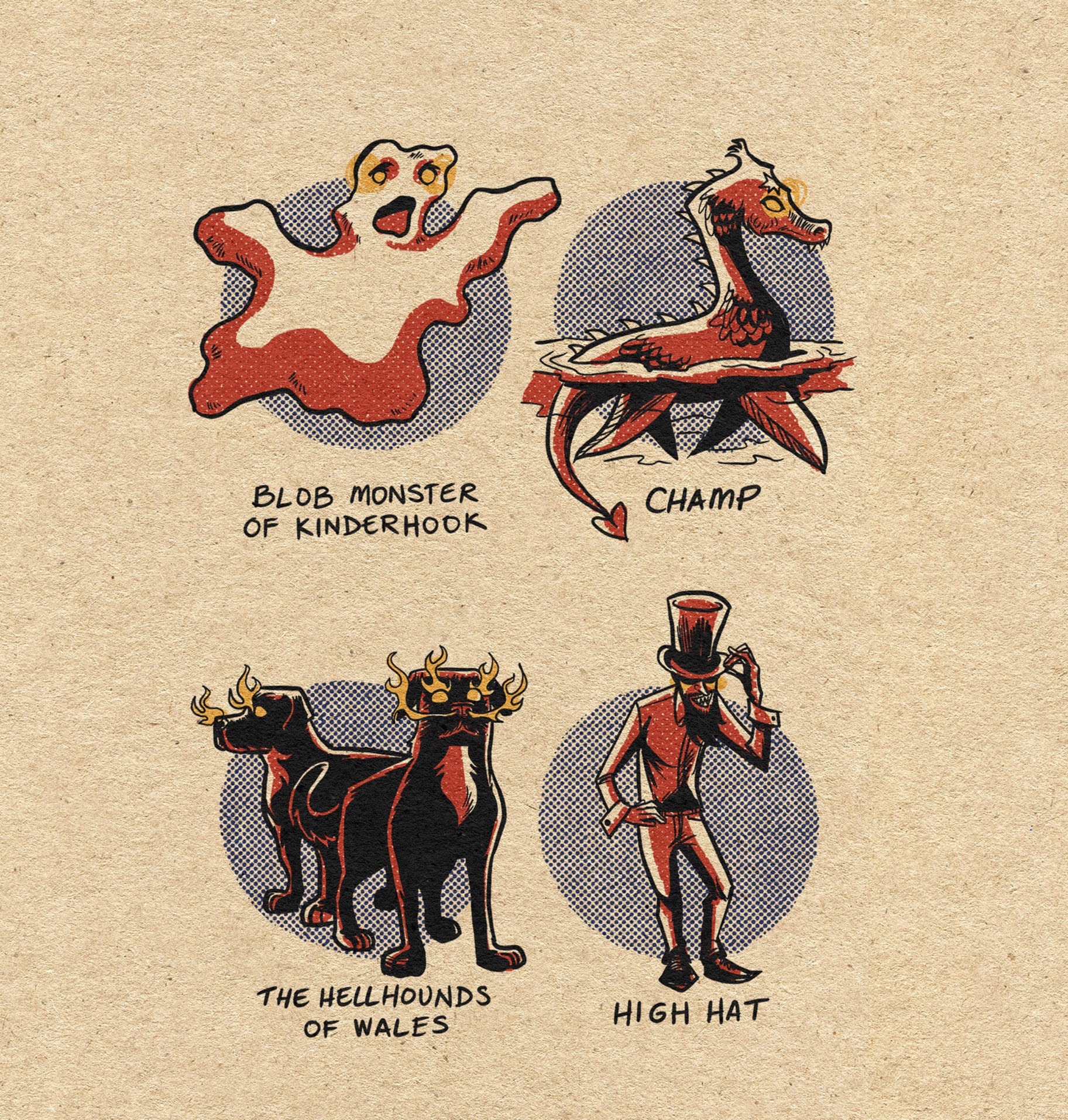 Famous Cryptids of New York Print - Etsy Canada