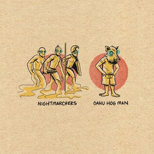 Famous Cryptids of Hawaii 11 X 14 Print - Etsy