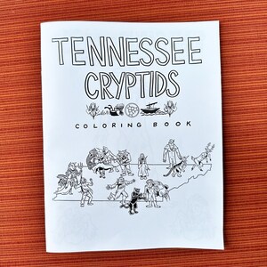 Cryptids of Tennessee Coloring Book - Etsy