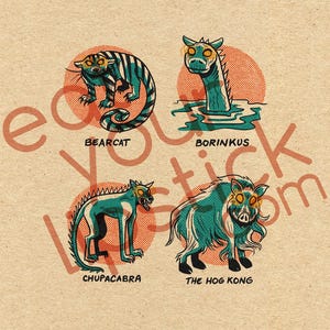 Famous Cryptids of Florida 5 X 7 Print - Etsy