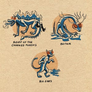 Famous Cryptids of Scotland - the Far North Print - Etsy