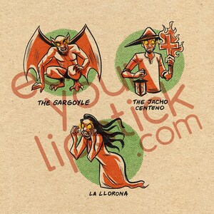 Famous Cryptids of Puerto Rico 11" X 14" Print - Etsy