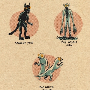 Famous Cryptids of West Virginia Print - Etsy