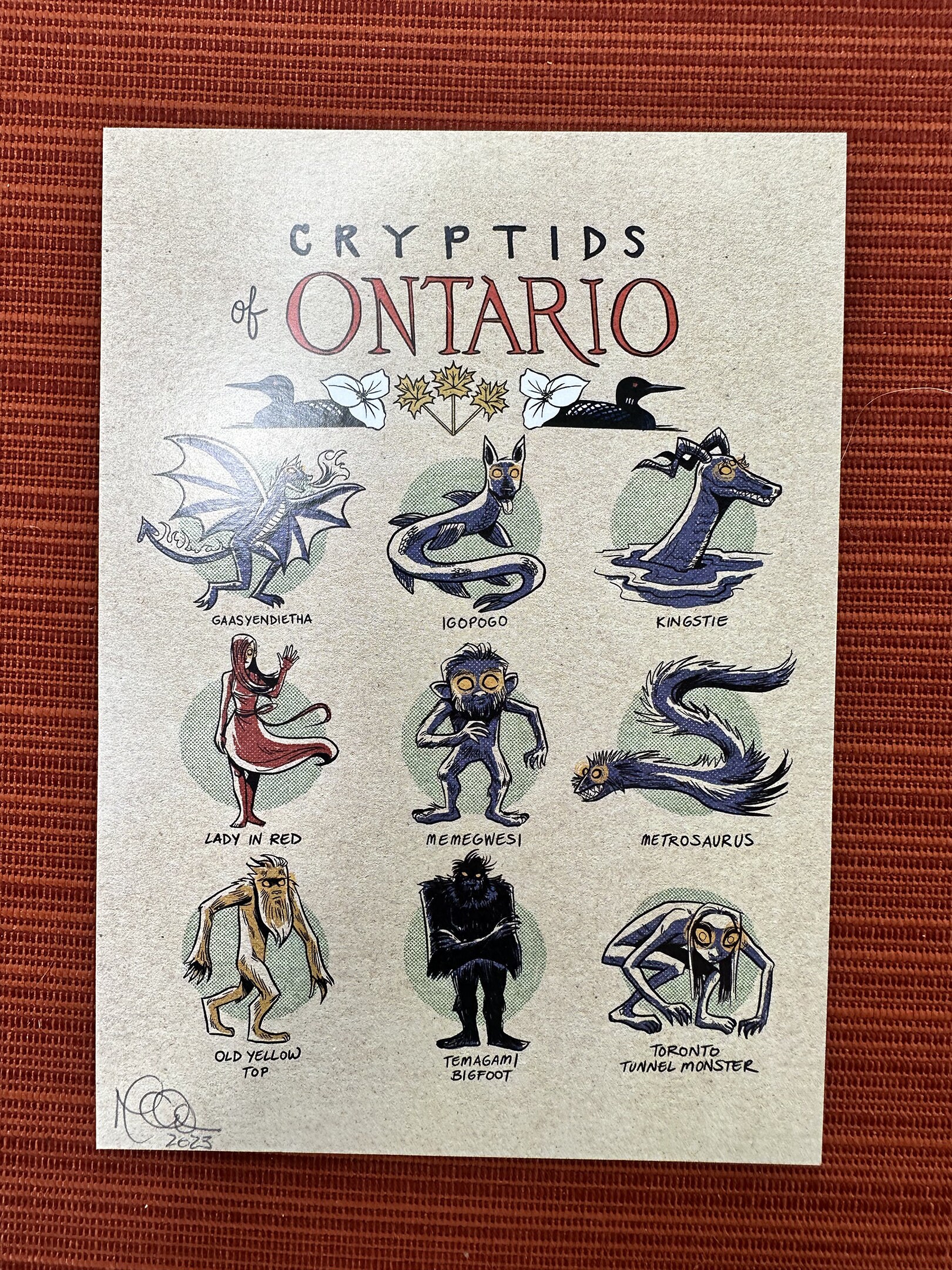 Ontario Cryptids Print & Sticker Set - Etsy