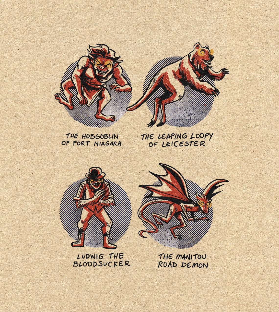 Famous Cryptids of New York 11 X 14 Print - Etsy