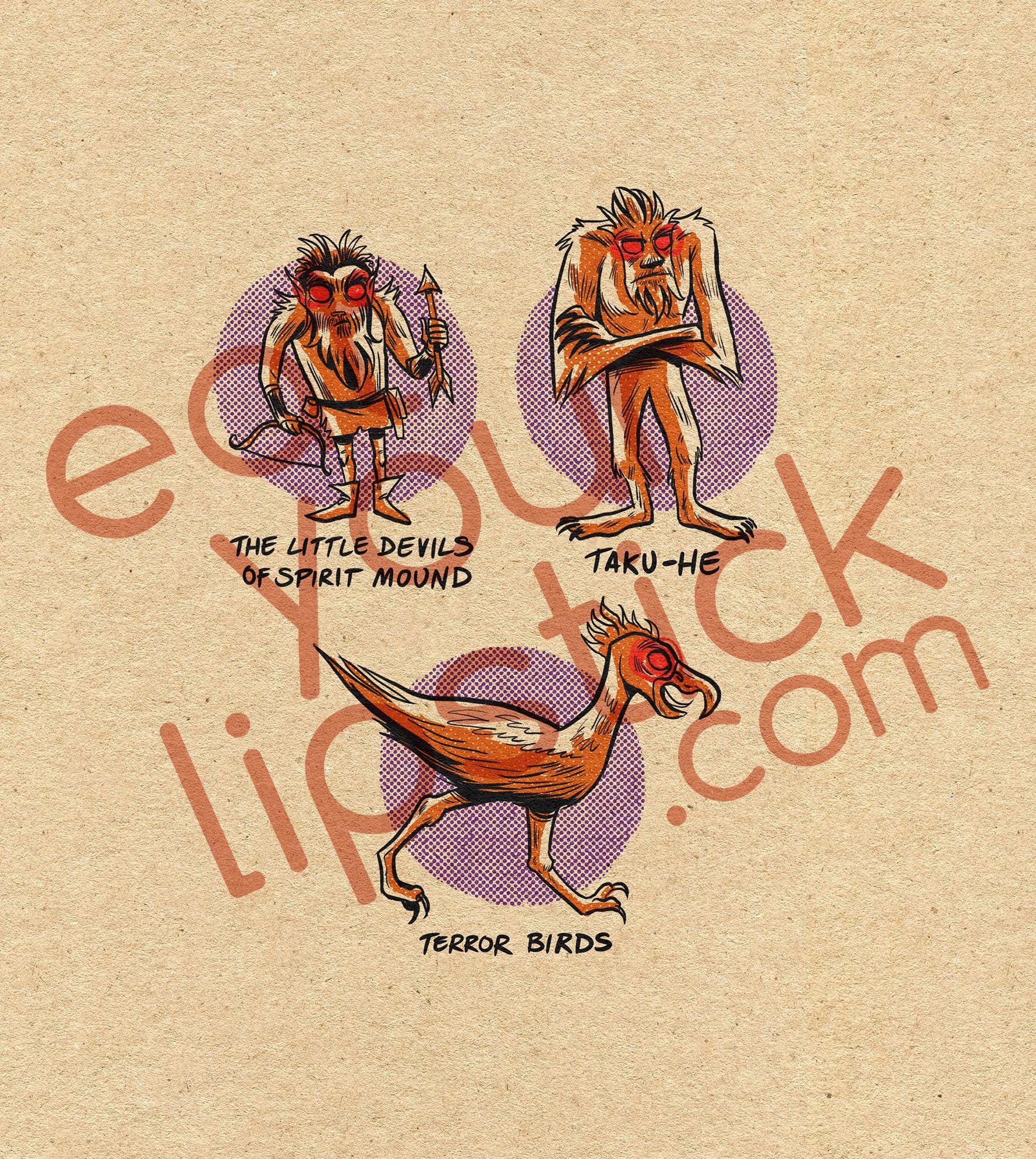 Famous Cryptids of South Dakota 11 X 14 Print - Etsy UK