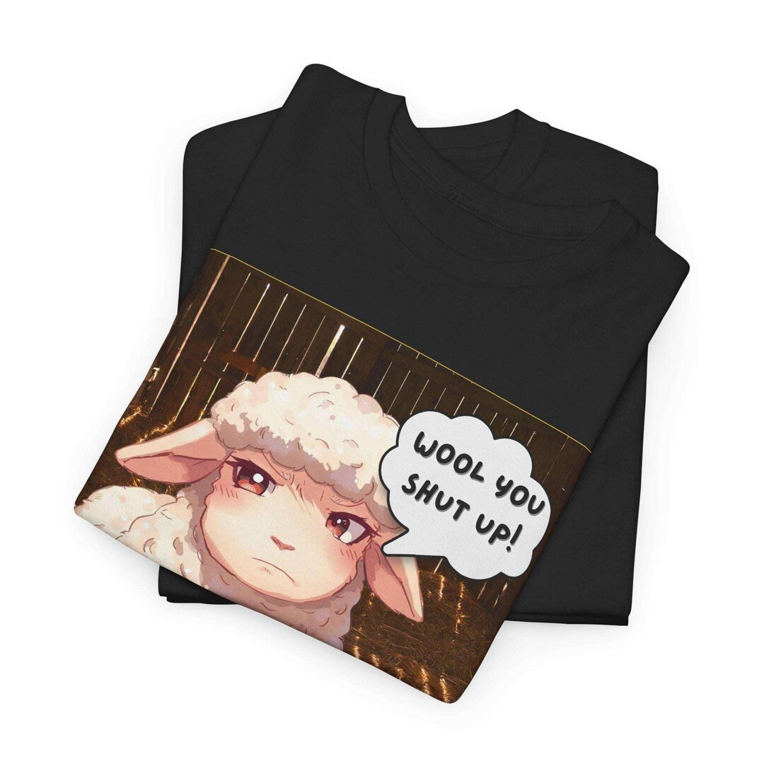 Wool You F-caw-f Humorous Viral Tee - Snarky Animal Meme T-shirt for ...