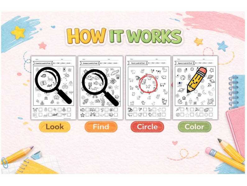 I Spy Printable Worksheet, Seek and Find Game, Hidden Picture Activity ...