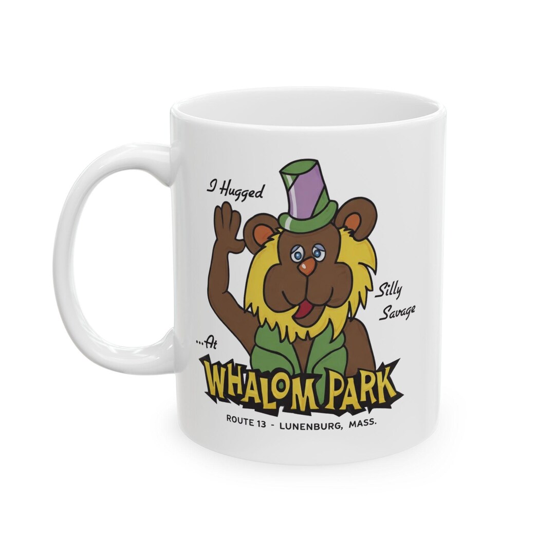 Whalom Park RI Silly Savage Character Mug | Graphic Ceramic Mug - Etsy