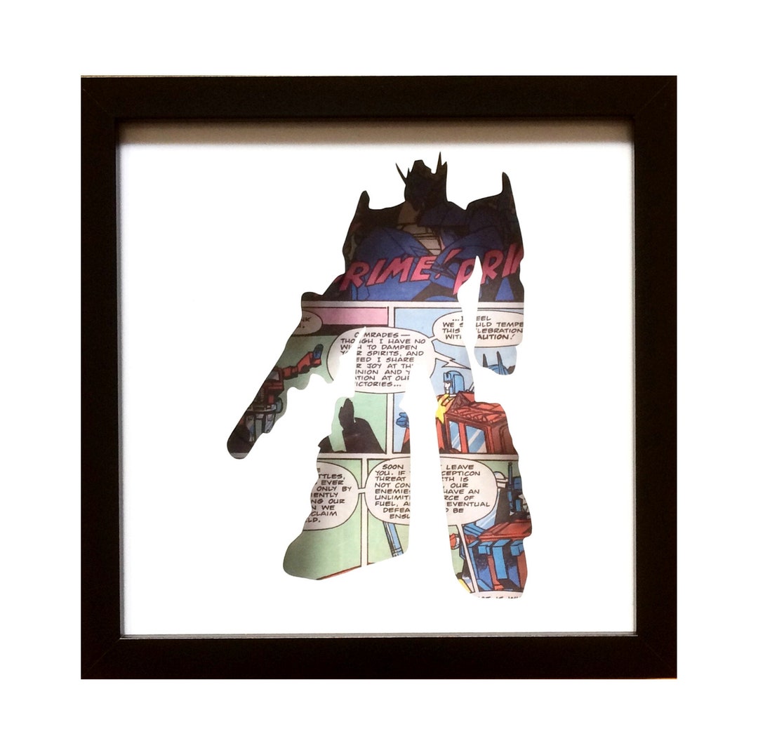 Optimus Prime Silhouette Wall Art Transformers Autobots Robots in ...